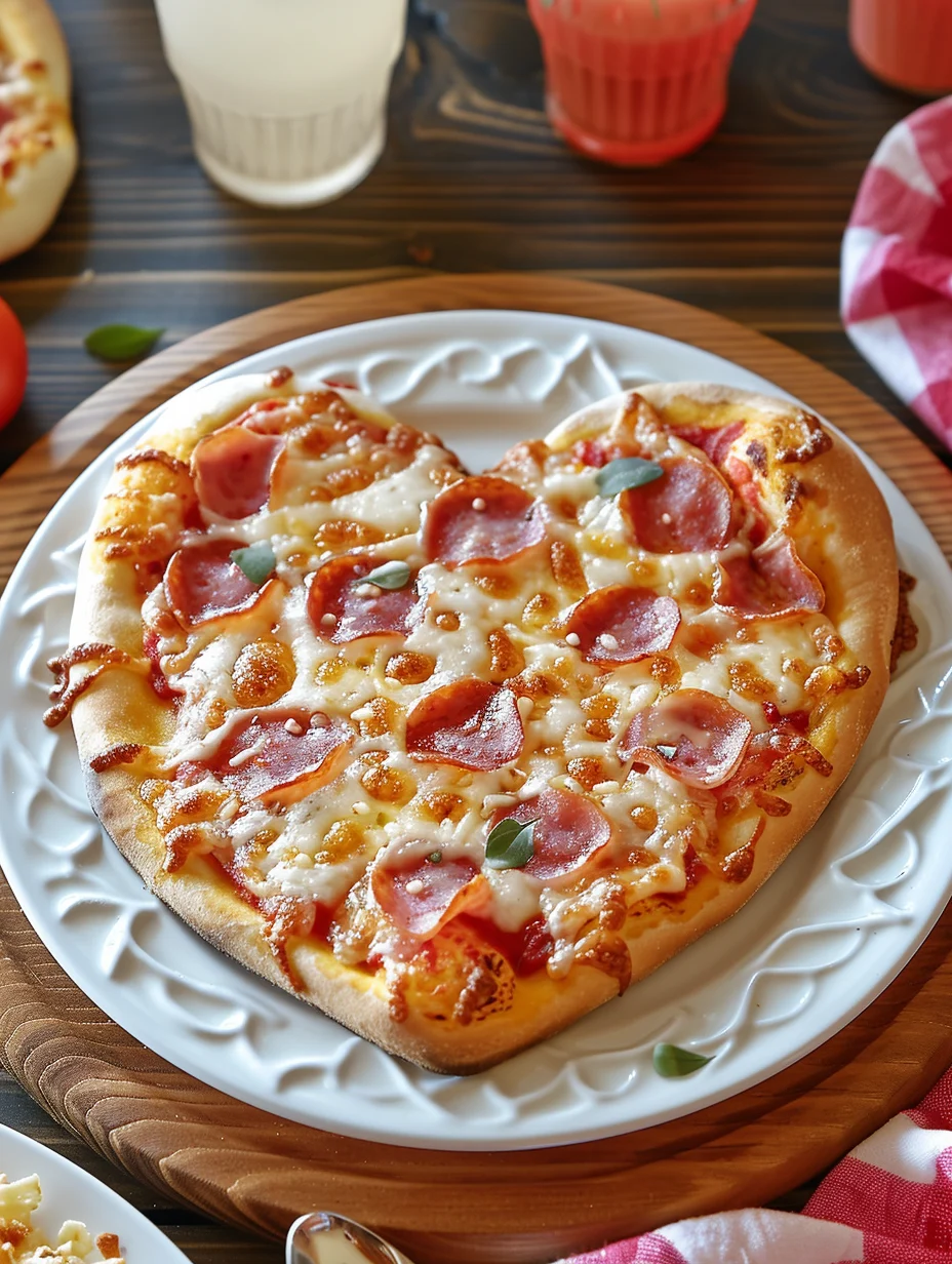 Heart-Shaped Pizza: An Amazing Ultimate Recipe for 2 - Recipes Laboratory